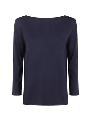 Liviana Conti Boat Neck Sweater - Black