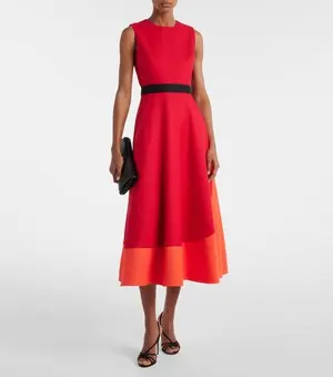 ROKSANDA Mire Colorblocked Midi Dress