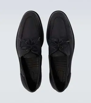 John Lobb Foil Leather Boat Shoes