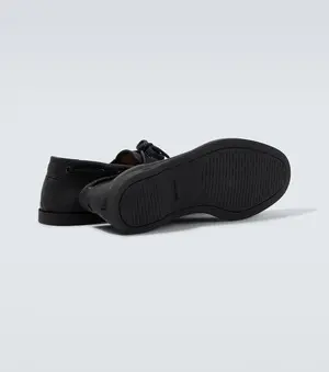 John Lobb Foil Leather Boat Shoes