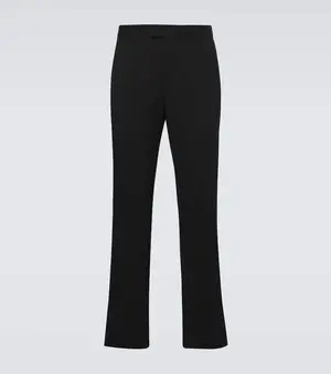Burberry Wool Grain De Poudre Tuxedo Pants