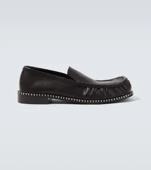 Dries Van Noten Leather Loafers With Round Toe