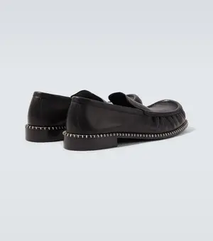 Dries Van Noten Leather Loafers With Round Toe
