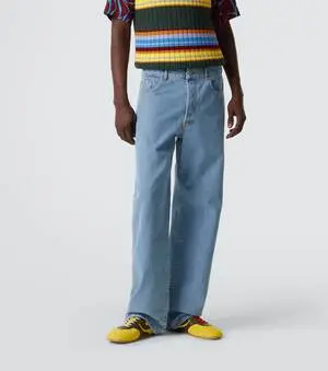 Dries Van Noten Logo Straight Jeans