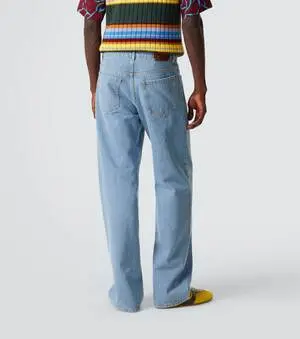 Dries Van Noten Logo Straight Jeans