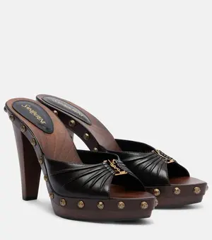 Saint Laurent Studded Mules Clogs For Women