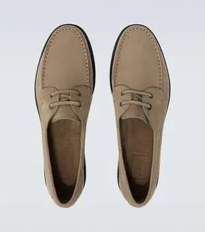 Brioni Leather Derby Shoes - Grey