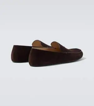 THE ROW Suede Loafers - Brown