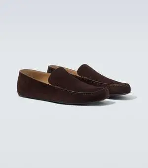 THE ROW Suede Loafers - Brown