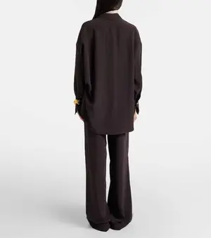 JOSEPH Nour Wide-leg Pants - Brown
