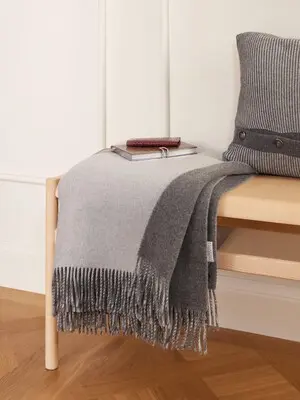 Brunello Cucinelli Fringed Cashmere Blanket