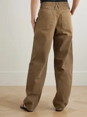 SLVRLAKE Tess Worker Barrel-leg Pants