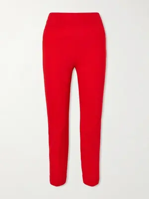 Tove Drew Cropped Skinny Pants - Red