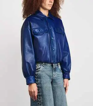 FRAME Bubble Leather Jacket
