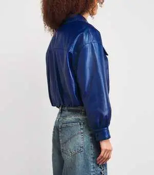 FRAME Bubble Leather Jacket