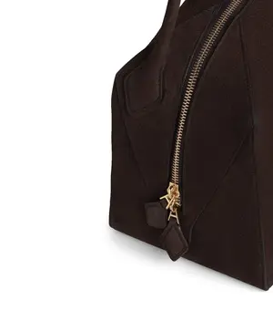 Alaïa Le Bouledogue Nubuck Shoulder Bag - Brown