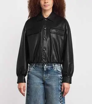 FRAME Bubble Leather Jacket