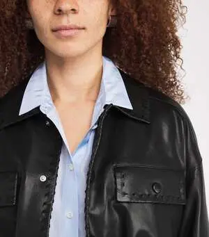 FRAME Bubble Leather Jacket