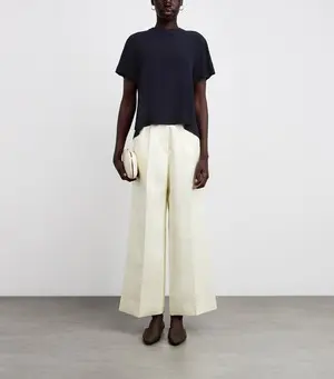 NOMADISSEM Silk Shirred Top