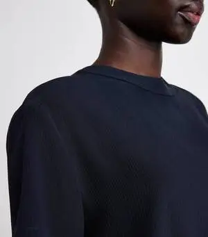 NOMADISSEM Silk Shirred Top