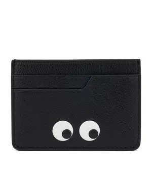 ANYA HINDMARCH Leather Eyes Card Holder - Black