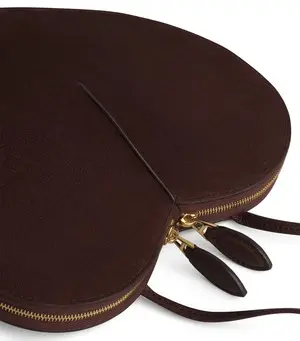 Alaïa Le Coeur Suede Shoulder Bag