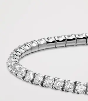 Cartier 18k White Gold And Diamond Essential Lines Bracelet