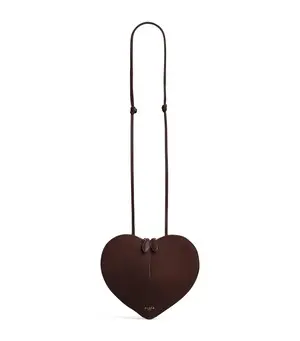Alaïa Le Coeur Suede Shoulder Bag - Brown