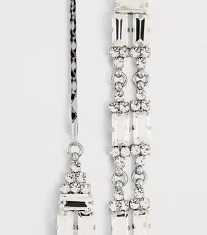 Alessandra Rich Double Crystal Necklace