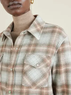 GOD’S TRUE CASHMERE Checked Cashmere Shirt - Green