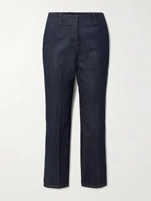 Dries Van Noten Cropped High-rise Flared Jeans