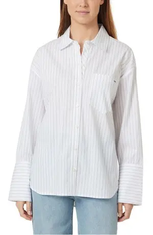 Habitual Oversized Stripe Poplin Shirt