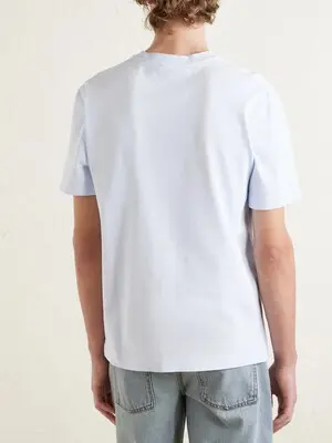 Jacquemus Logo Appliqué Cotton-jersey T-shirt - Blue