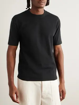DRAKE'S Hiking Slim-fit Cotton-jersey T-shirt - Black