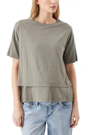 RIPE MATERNITY Claud Nursing Tee - Moss