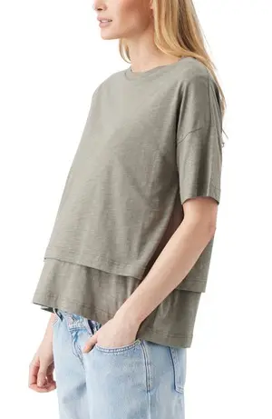 RIPE MATERNITY Claud Nursing Tee - Moss