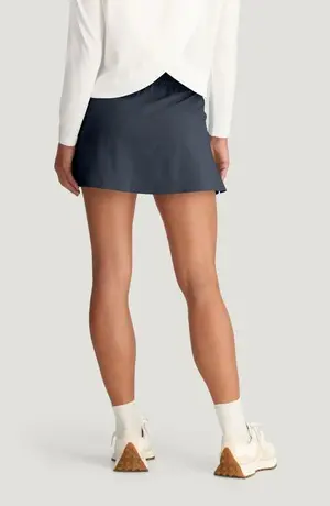 FREE FLY Driftlight Drawstring Mini Skirt - Storm Cloud