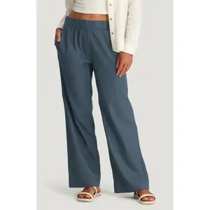 FREE FLY Sullivan Wide Leg Pants - Pacific Blue