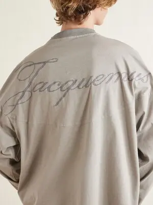 Jacquemus Paneled Cotton-jersey T-shirt