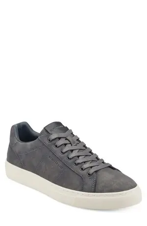 KENNETH COLE Jally Sueded Low Top Sneakers - Dark Gray