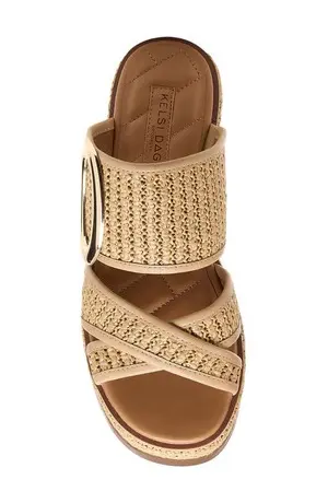 KELSI DAGGER BROOKLYN Nina Platform Slide Sandal - Natural