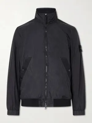 Stone Island Logo-appliquéd Shell Jacket - Black