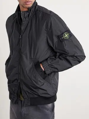 Stone Island Logo-appliquéd Shell Jacket