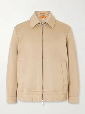 Barena Venezia Cotton-gabardine Blouson Jacket - Neutrals