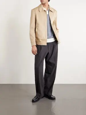 Barena Venezia Cotton-gabardine Blouson Jacket - Neutrals