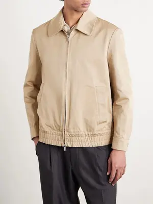Barena Venezia Cotton-gabardine Blouson Jacket - Neutrals