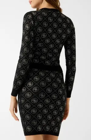 Guess Rhinestone Embellished Sweater