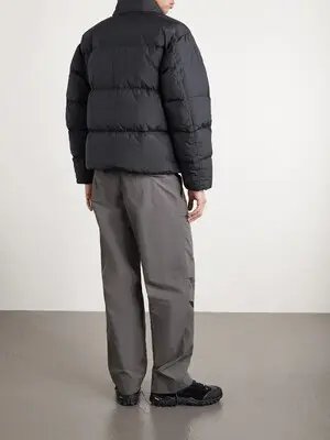 Stone Island Logo-appliquéd Quilted Crinkle Reps Down Jacket