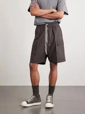 Rick Owens Straight-leg Cargo Shorts - Gray