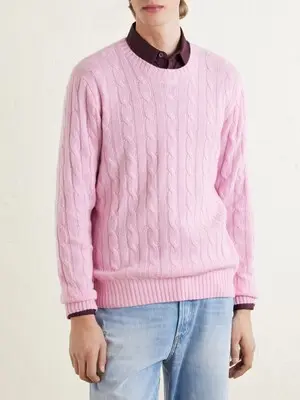 Polo Ralph Lauren Cable-knit Cashmere Sweater - Pink